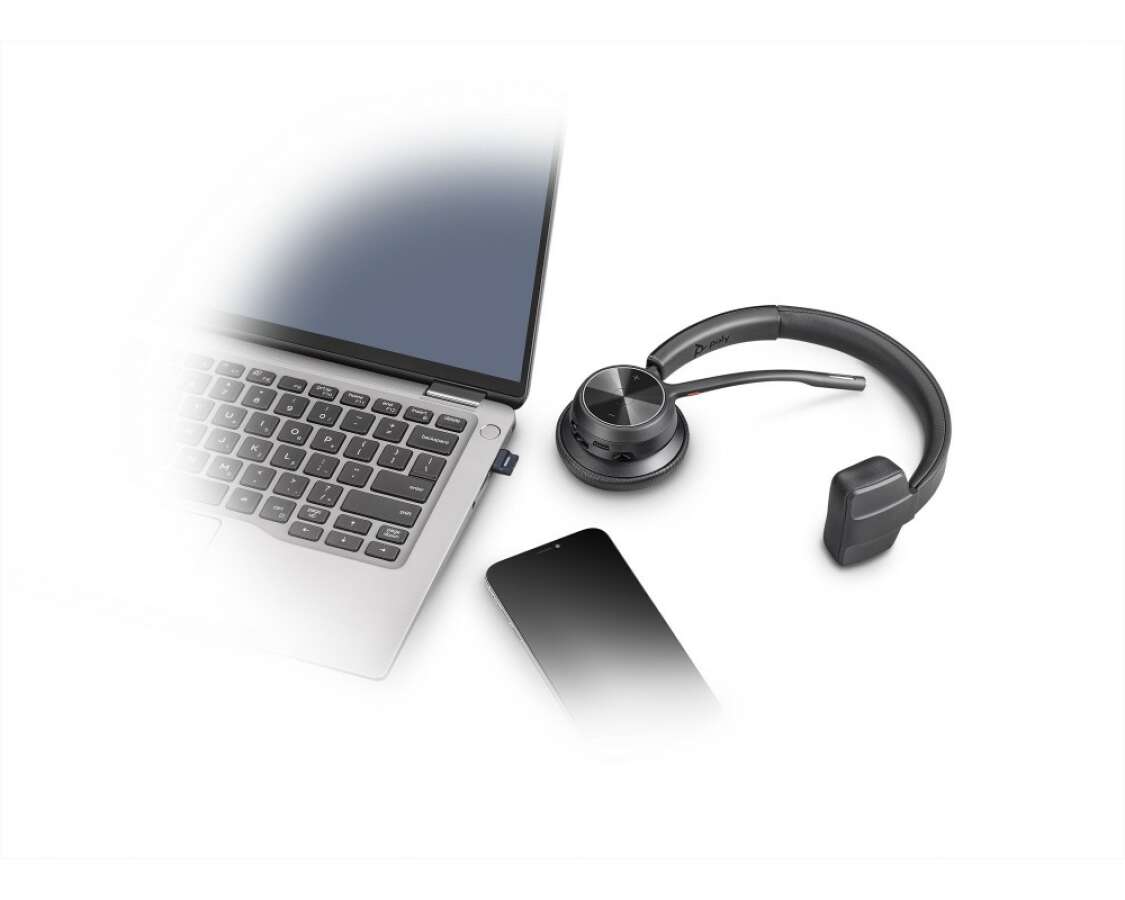 Poly Voyager 4310-M UC - беспроводная гарнитура для ПК и мобильных ...